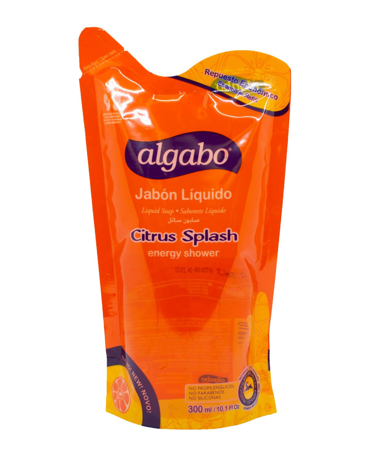 Titanio Shop S.A. :. Jabon Liquido Algabo Citrus Splash Repuesto ...